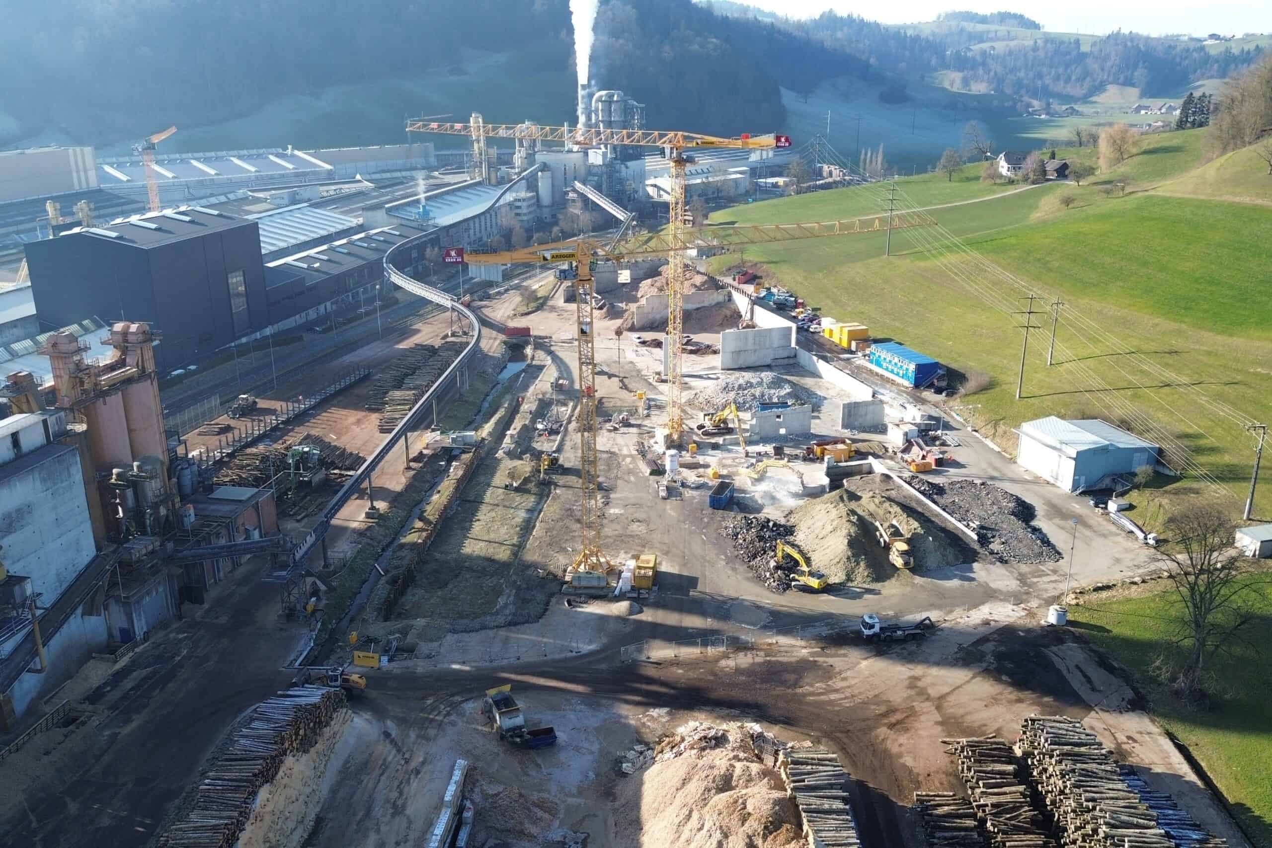 Neue Recyclinganlage SWISS KRONO AG Menznau • Punkt Architekten